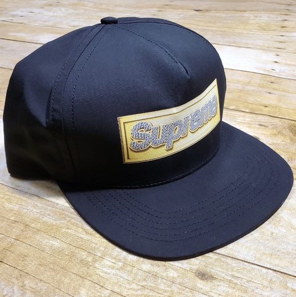 Supreme | Accessories | New Supreme X Starter Bling Box Logo 5panel Cap Rare Blk Ss3 Release ...